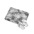 Black White Soft Diatomaceous Earth Mat, Modern Abstract Gradient Black ...