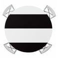 Black and White Stripe Pattern Round Table Cover, Simple Style ...