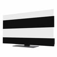 Black and White Stripe Pattern TV Dust Cover 75 Inch, Simple Style ...
