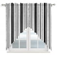 Black White Stripe Swag Valances for Windows 2 Pack Modern Minimalist ...
