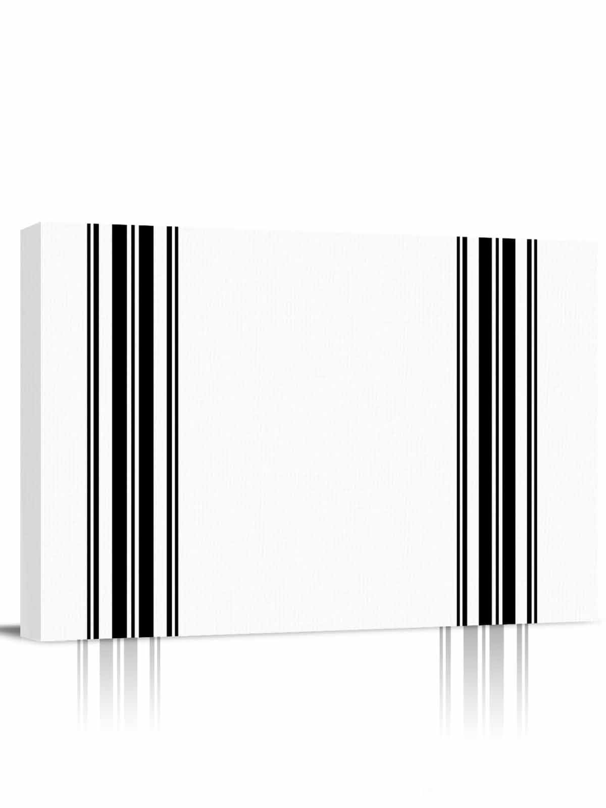 Black White Stripe, Wall Art for Living Room, Canvas Picture Wall Decor ...