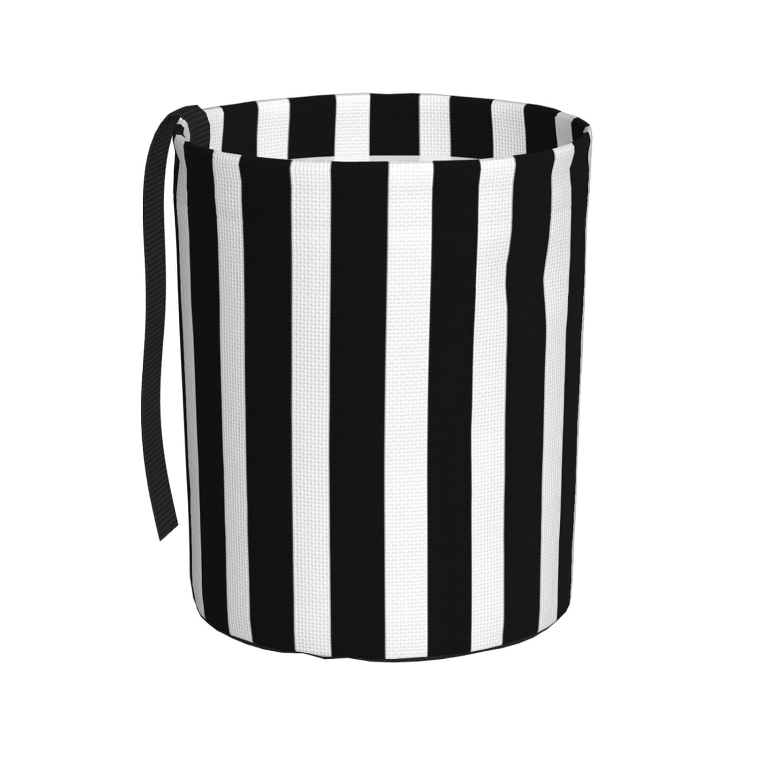 Black and White Striped Car Trash Can with Strap, 3l Vehicle Garbage ...