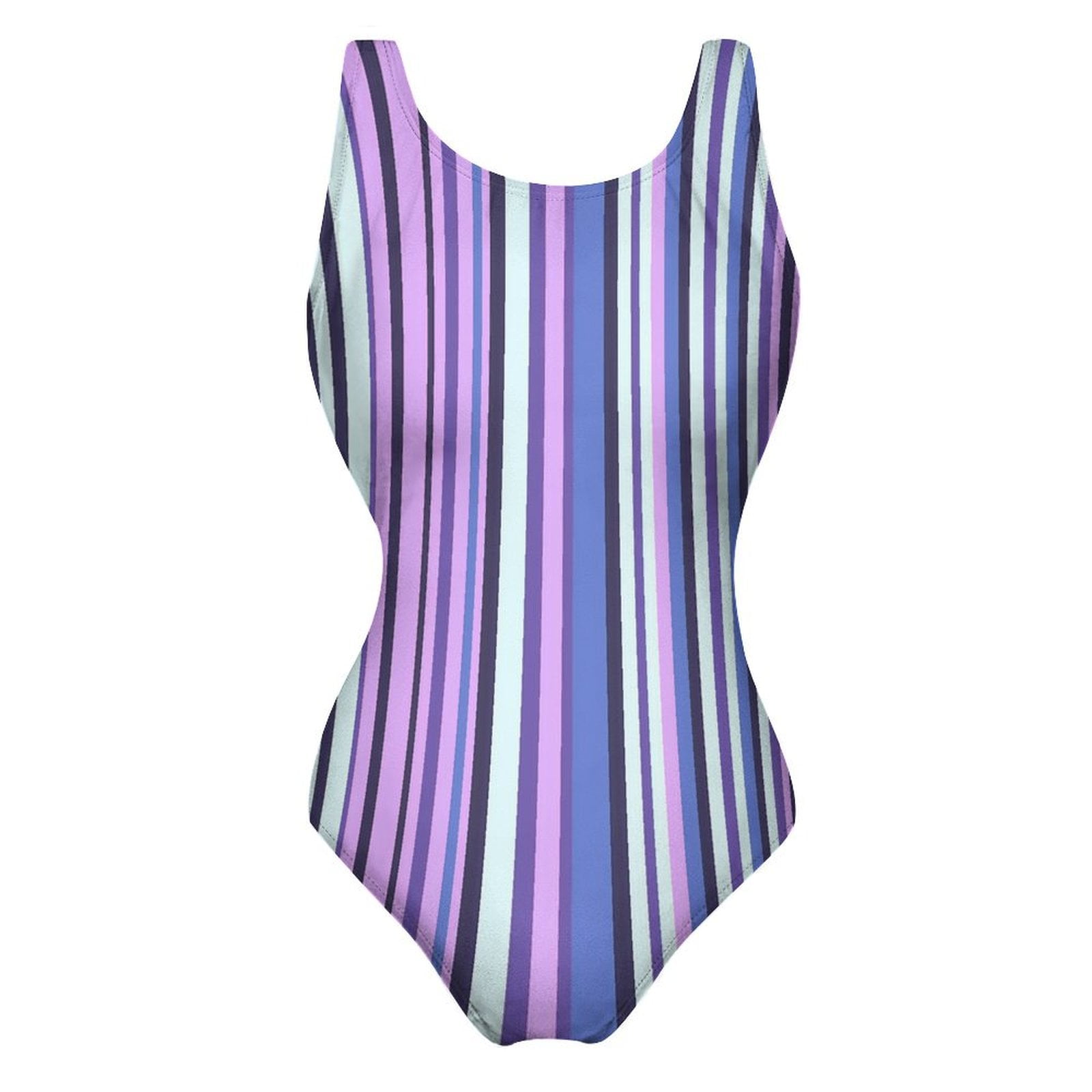 Black White Striped Swimsuit Abstract Lines Push Up Swimwear One Piece ...