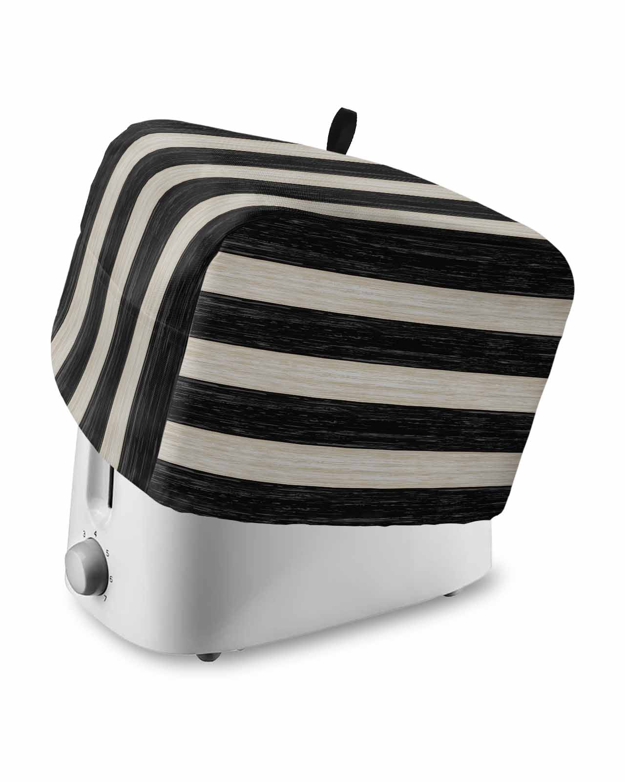 Black White Striped Toaster Cover 2 Slice, Small Kitchen Appliance ...