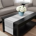 Black and White Stripes Boho Style Table Runner 72 Inches Long,Kitchen ...