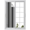 Black White Stripes Window Privacy Film, Lines Modern Vertical Stripes ...