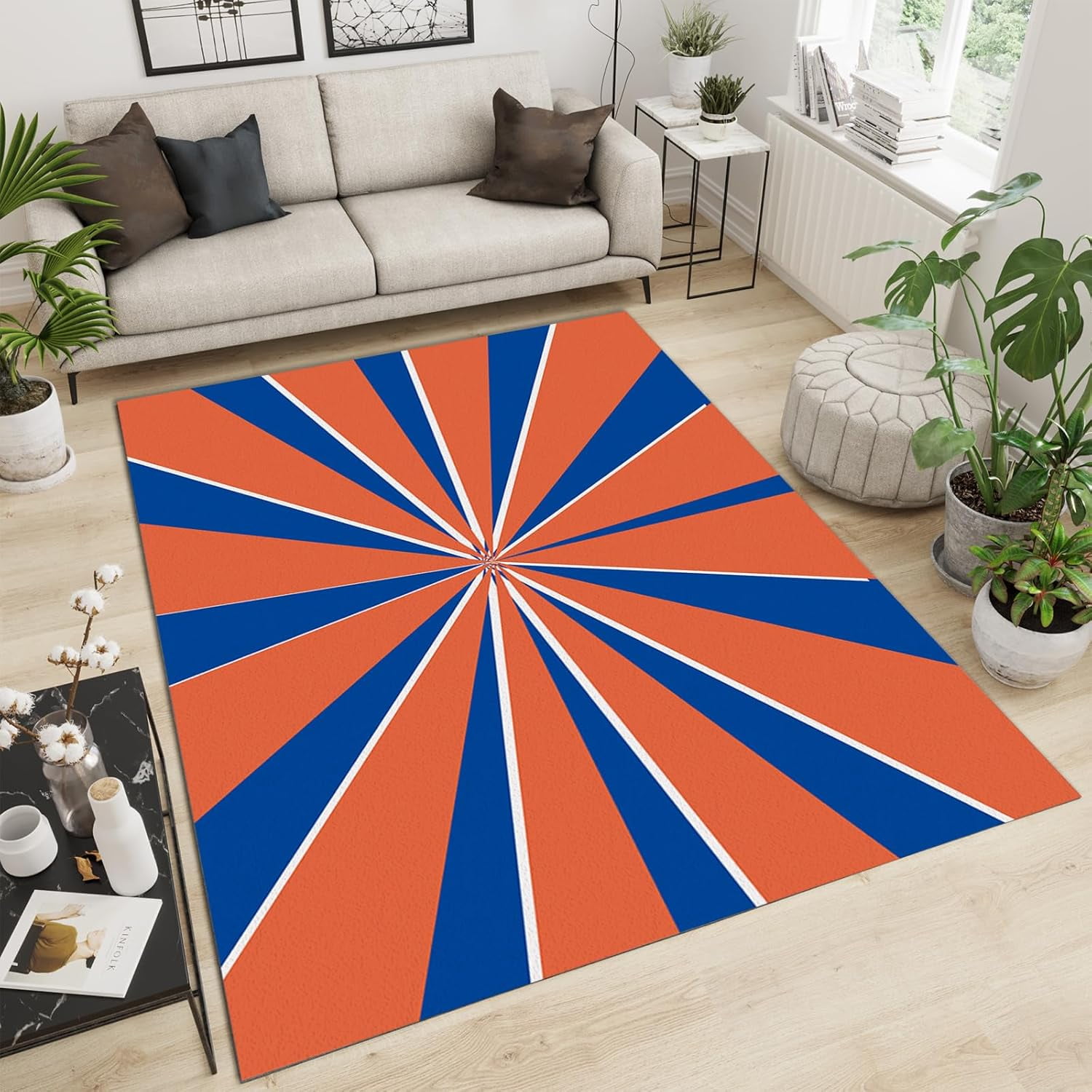 Black White Swirl Area Rug Psychedelic Abstract Lines Breathable ...