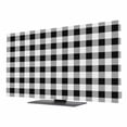 Black White TV Dust Cover 43 Inch, Buffalo Plaid Computer Monitor Cover ...