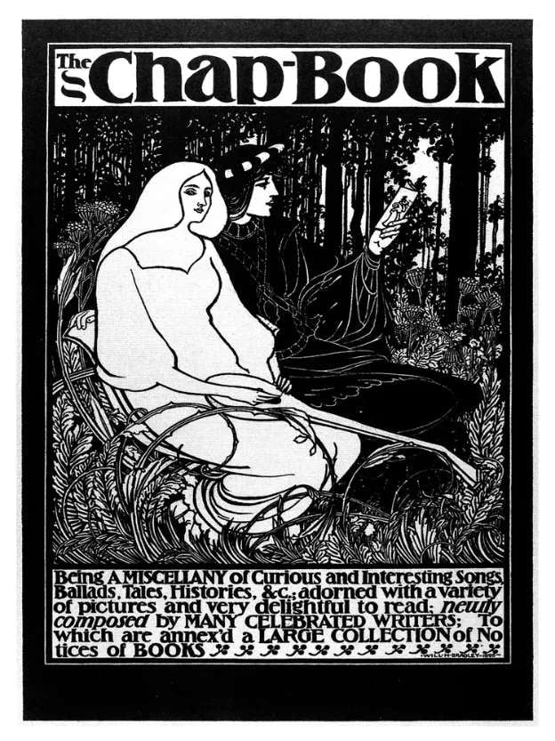 Black & White The Chap book wall Decor Poster. Graphic Interior Art ...