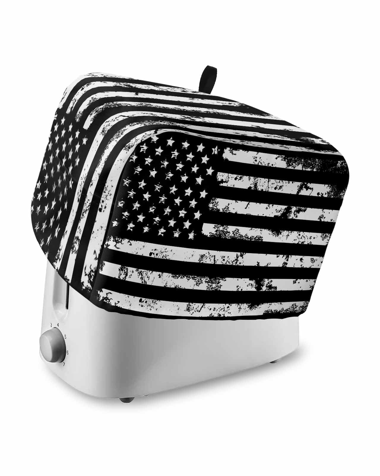Black White Toaster Cover 4 Slice, Large Kitchen Appliance Covers ...