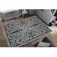 Black White Tree Area Rugs Leaf Abstract Rug Non Slip so Easy Clean ...