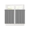 Black White Vertical Stripes Short Blackout Curtains 36 Inch Long ...
