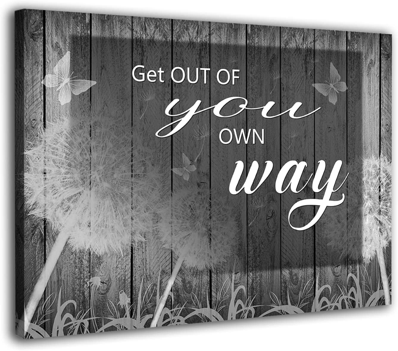 Black and White Wall Art Inspirational Quotes Posters Picture Canvas ...