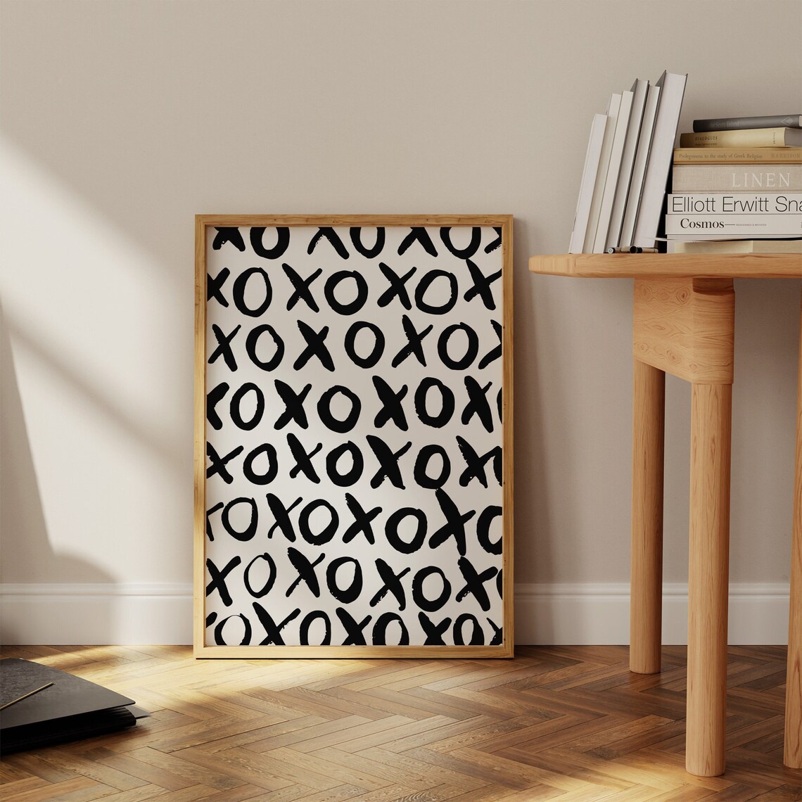 Black And White Xoxo Poster, Xoxo Wall Poster, Romantic Preppy Wall Art ...