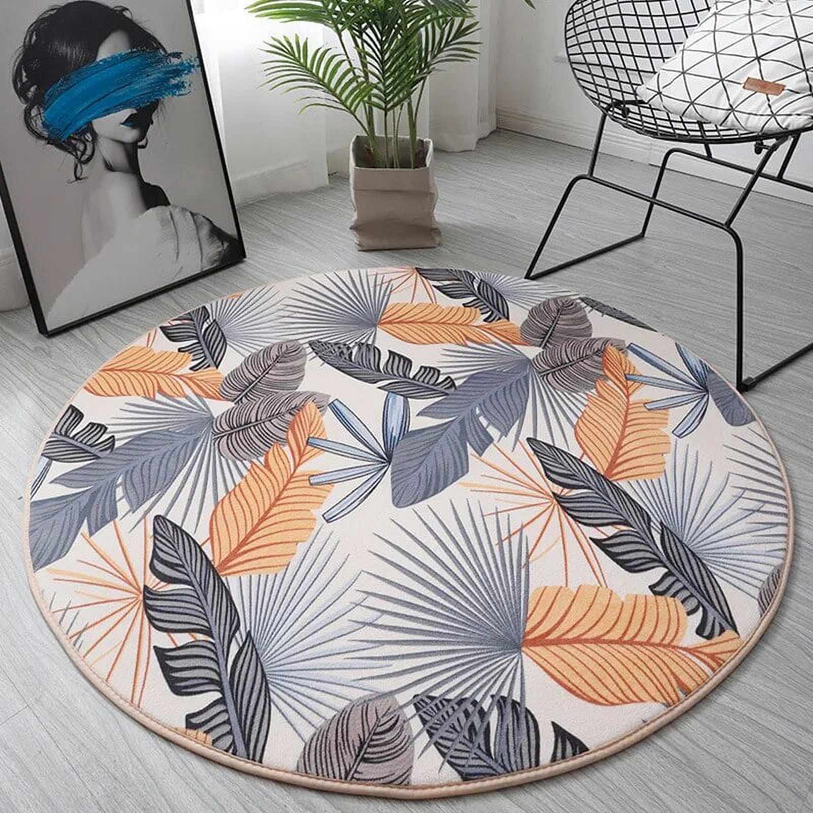 Black White Zebra Round Carpet Ocean Fishes Living Room Area Rug r ...