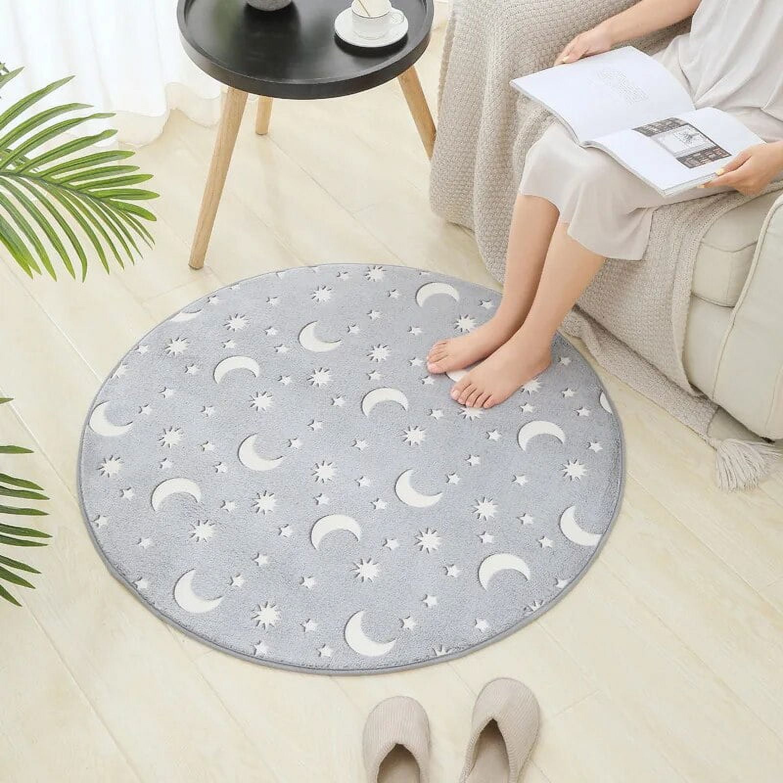 Black White Zebra Round Carpet Ocean Fishes Living Room Area Rug r ...
