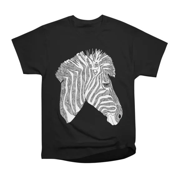 Black White Zebra T-Shirt Tee Gift For Him Merch For Her Apparel For ...