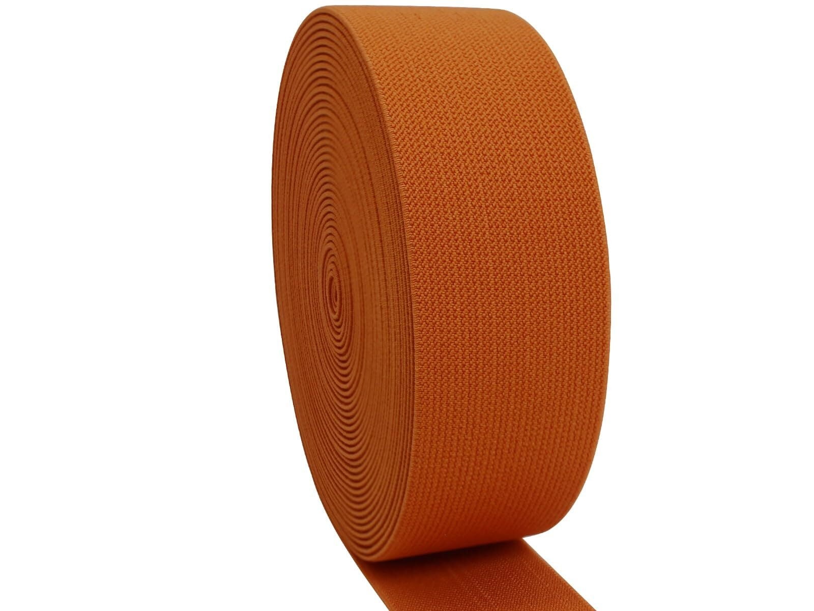 Black Wide Knit Elastic Band for Sewing 2 inch 10 Yards Double-Side ...