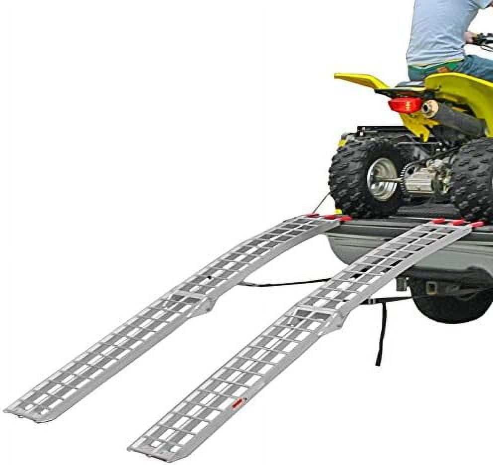 Black Widow 7' 5" ATV Loading Ramps Aluminum Folding Serrated Rung ...