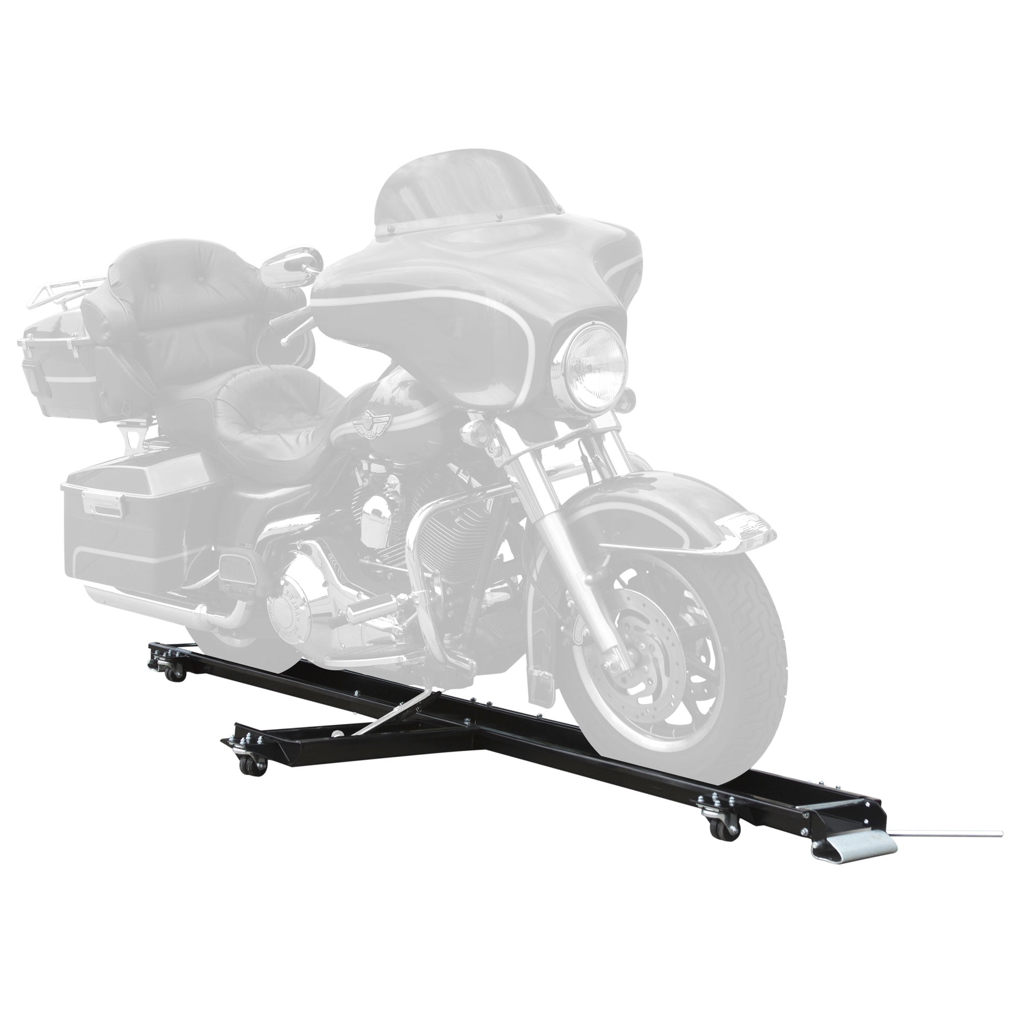 Black Widow Steel Motorcycle Dolly - Cruiser Mover with Wheels ...