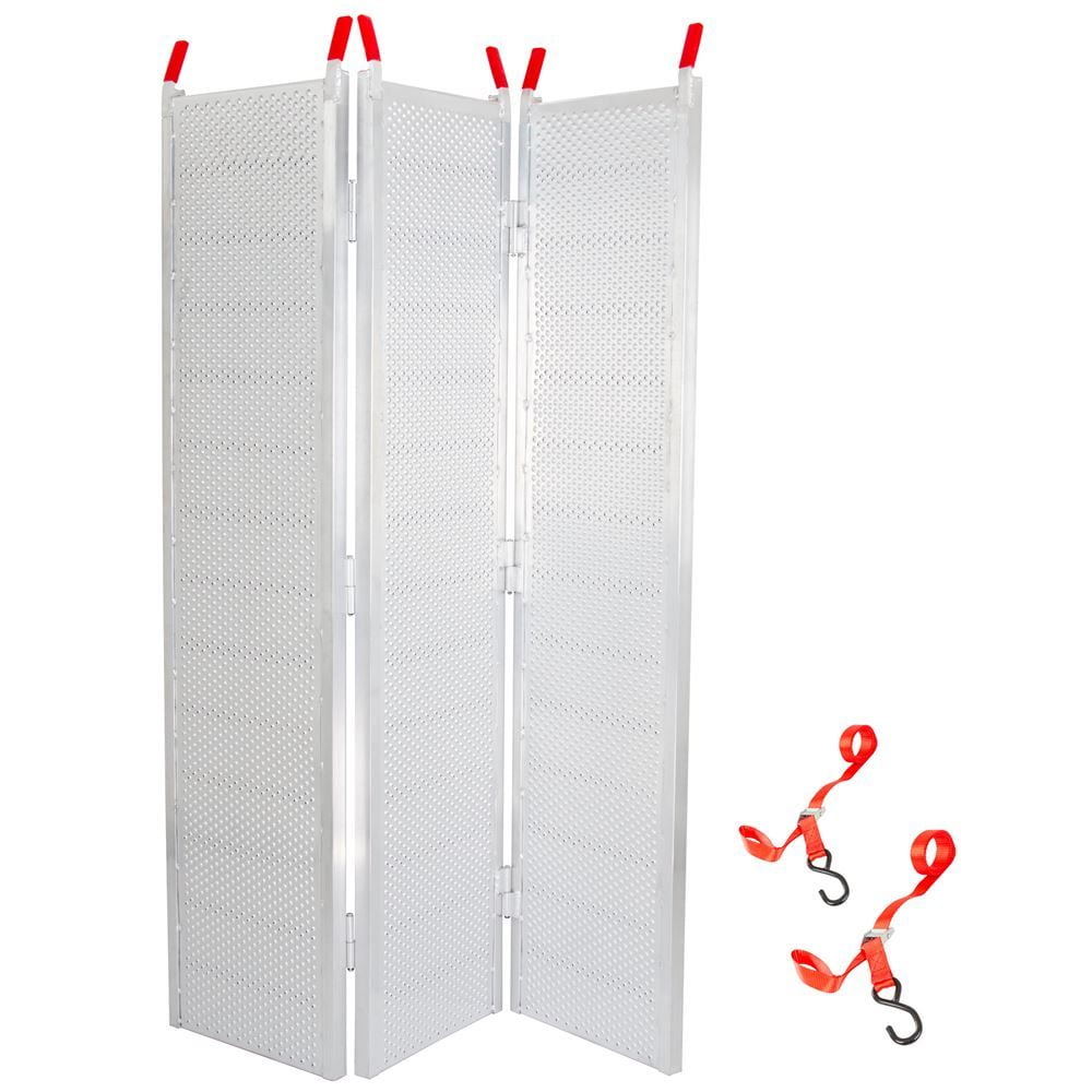 Black Widow Aluminum Extra-Wide Folding Plate-Style ATV Ramp for ...
