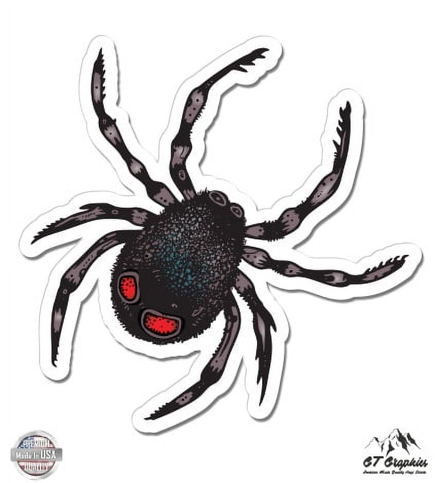 Black Widow Spider - 5" Vinyl Sticker - For Car Laptop I-Pad ...