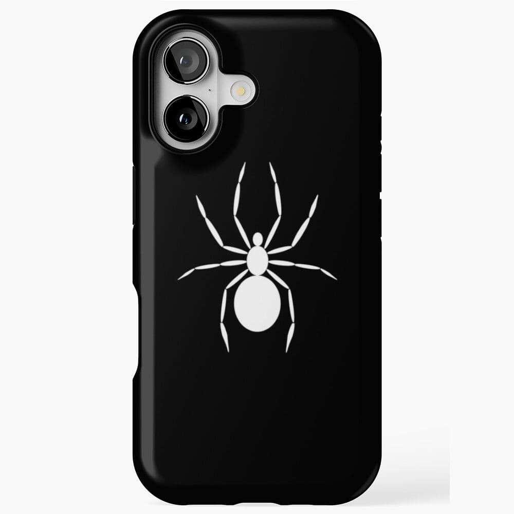 Black Widow Spider Dark Gothic Web Pattern Artwork with iPhone 17 to 11 ...