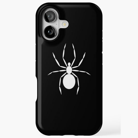 Black Widow Spider Dark Gothic Web Pattern Artwork with iPhone 17 to 11 ...