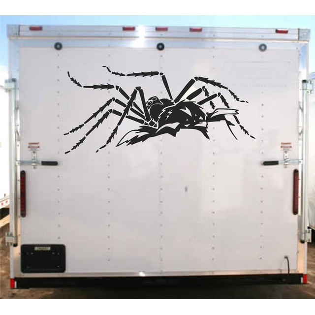 Black Widow Spider Decals Racing Trailer Vinyl Decal Toy Hauler Sticker ...