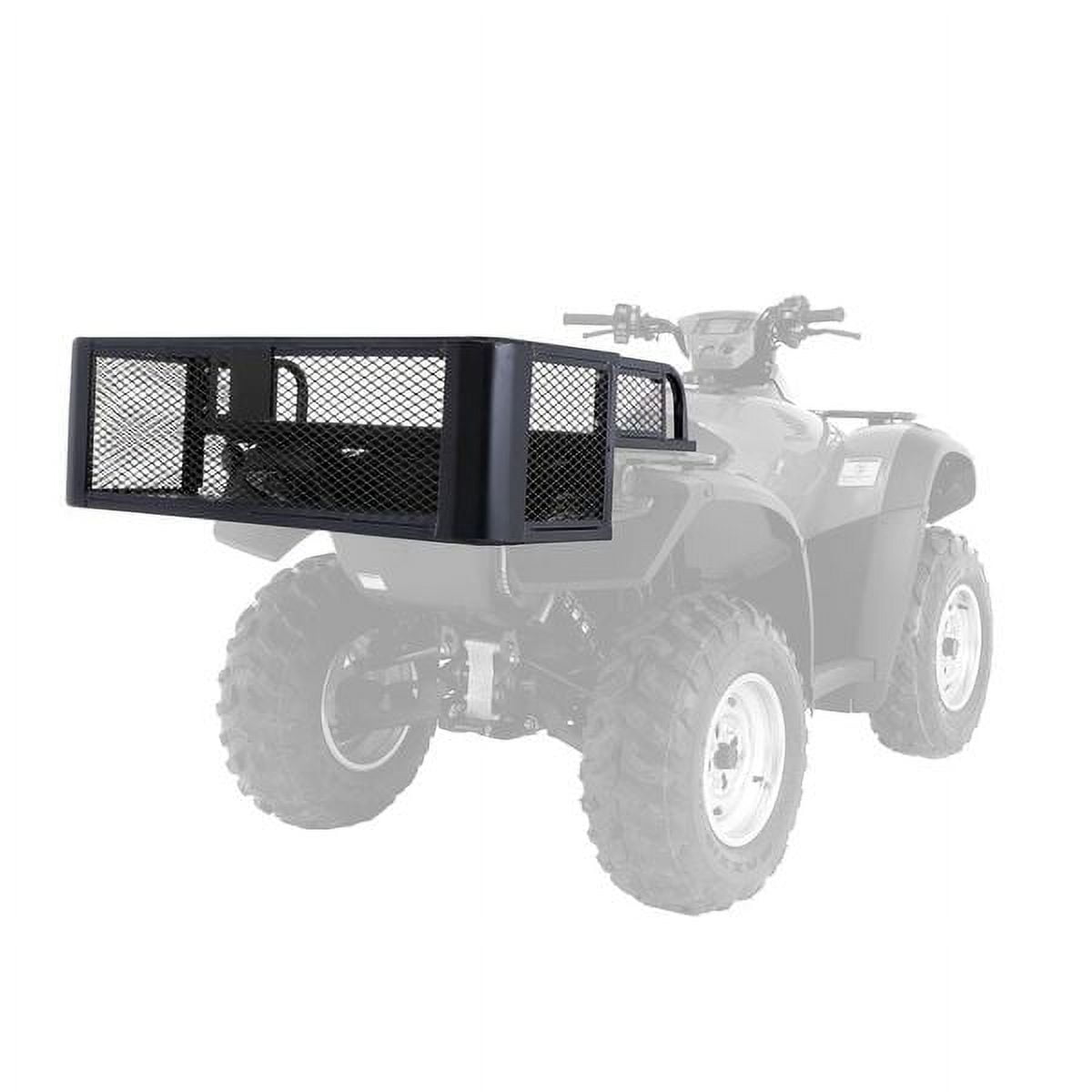 Black Widow Deluxe Steel Mesh ATV Rear Drop Cargo Basket Rack - Walmart.com