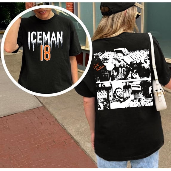Black Williams 18 Vintage T-Shirt, Ice Man Retro Rap Tee, Game Day Tee ...