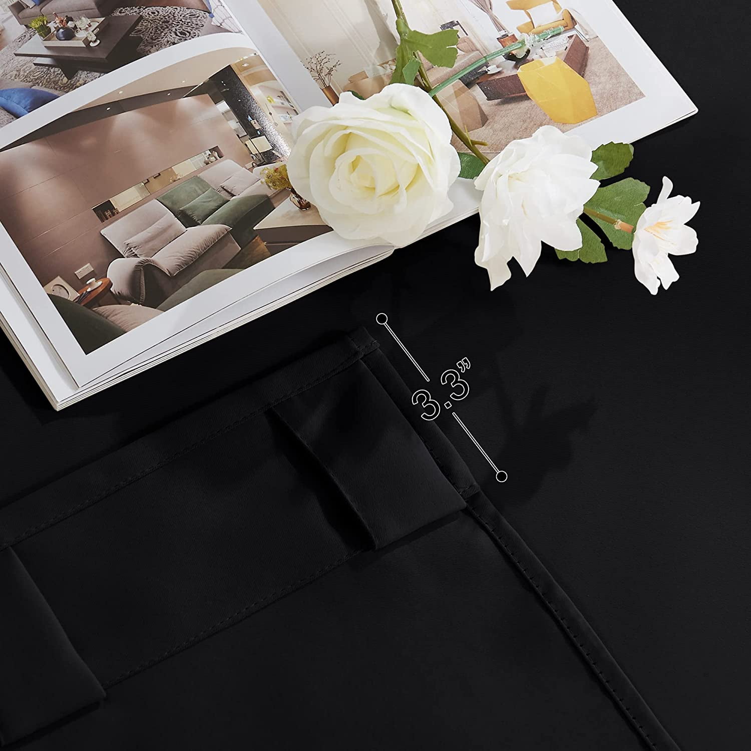 Black Out Window Curtains - Thermal Blackout Curtain Drapes Set Shades ...