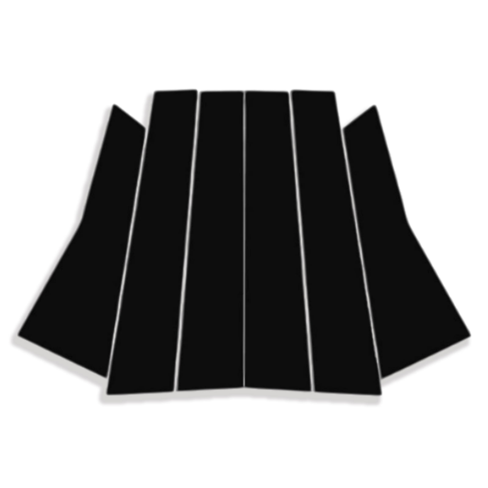 Black Window Pillar Posts Door Trim Piano Cover, Fit For Benz B-Class ...