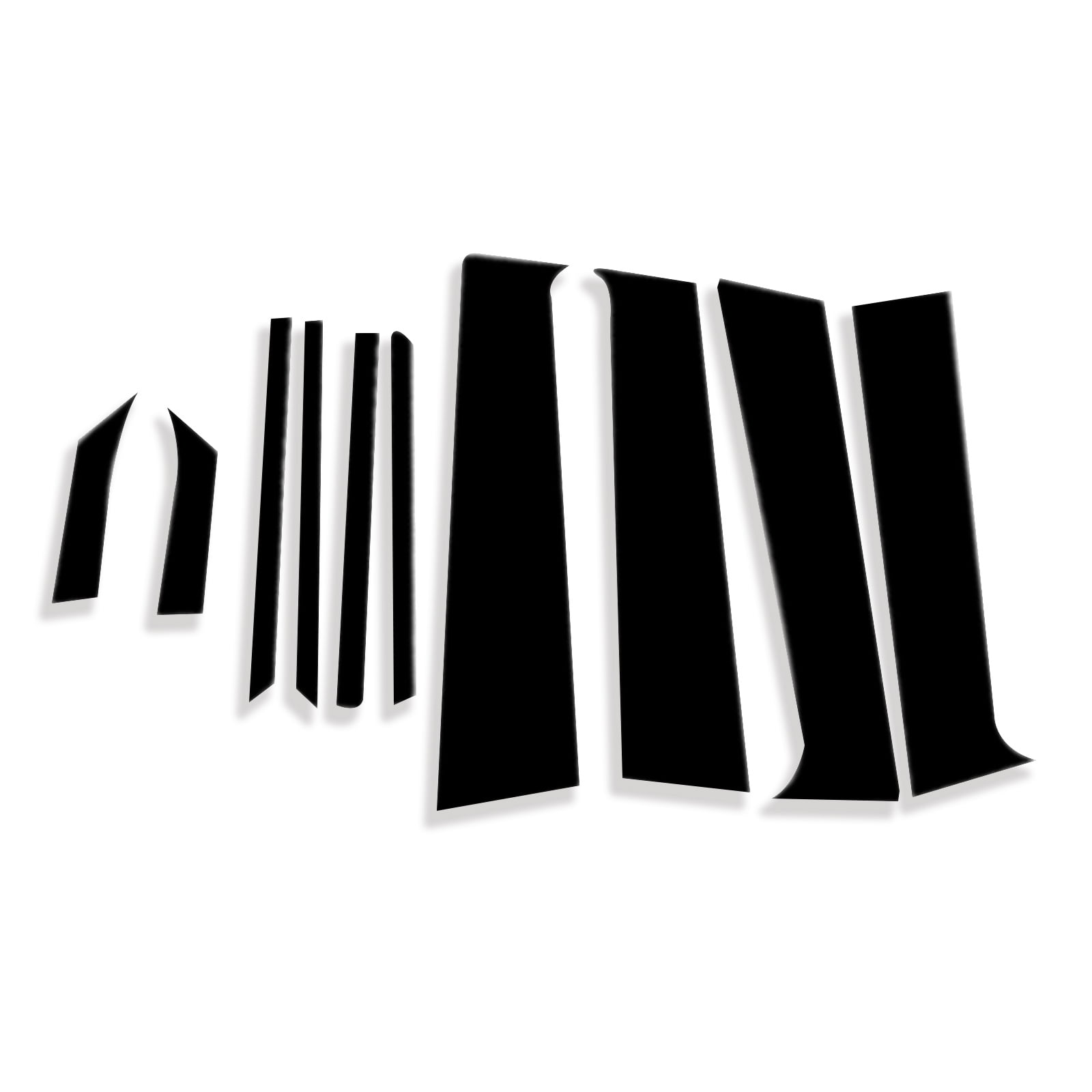 Black Window Pillar Posts Door Trim Piano Cover, Fit For Buick Encore ...