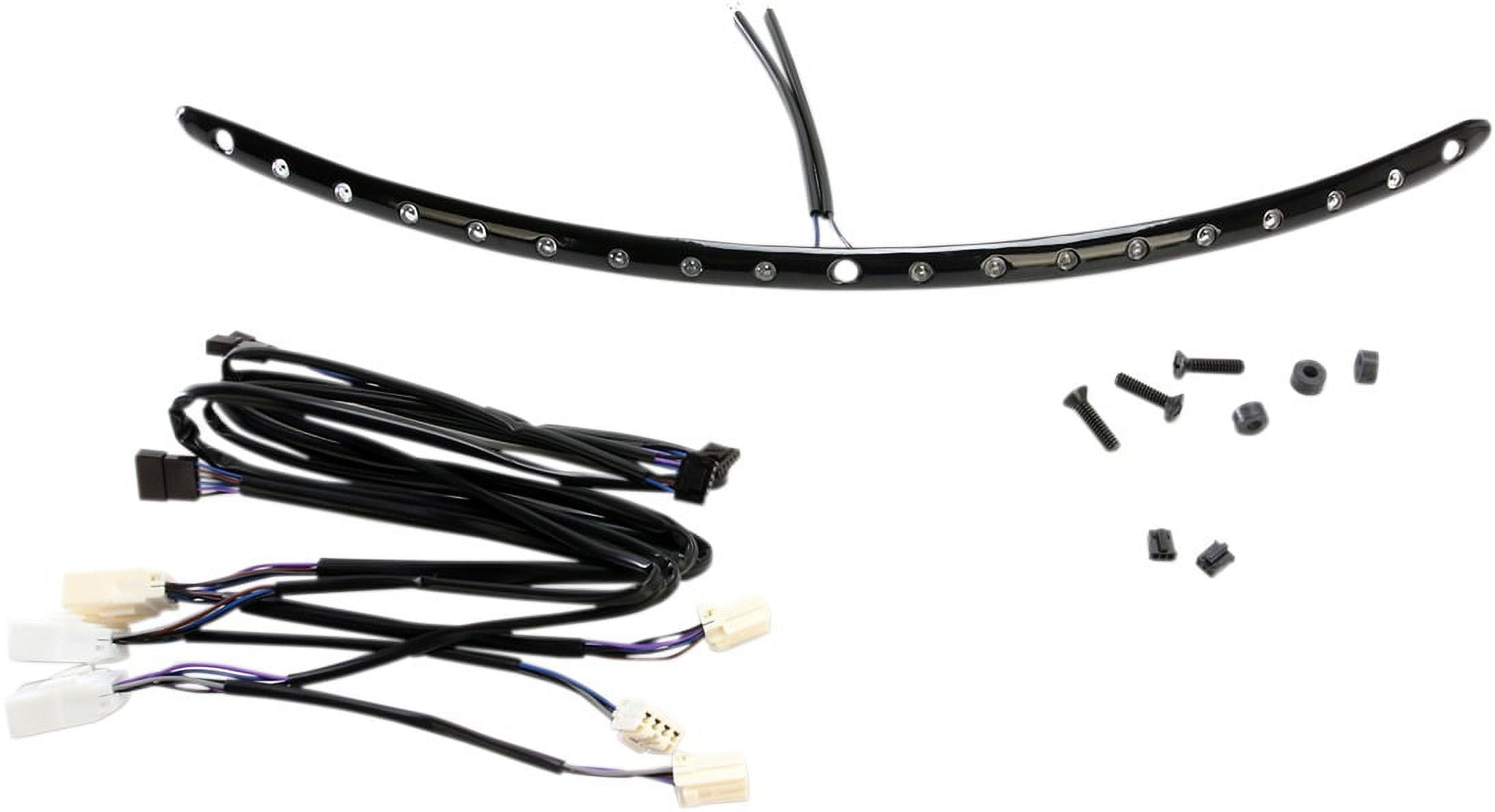 Black Windshield Trim w/White Running Lights - Walmart.com