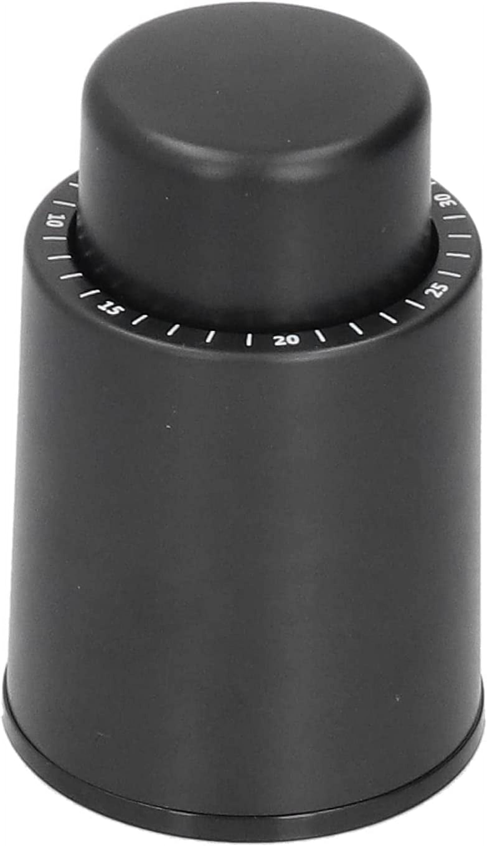 Black Wine Stopper, Reusable Wine Preservers Vacuum Champagne Stoppers ...