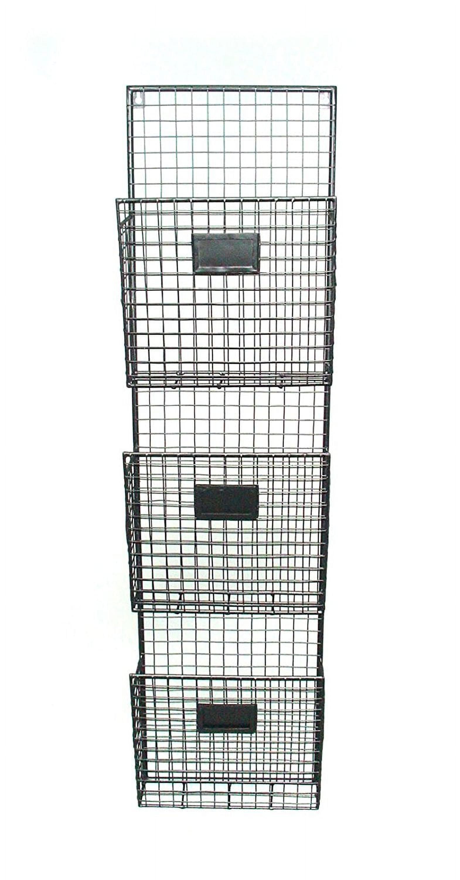 Black Wired 3 Tier Wall File Holder - Walmart.com