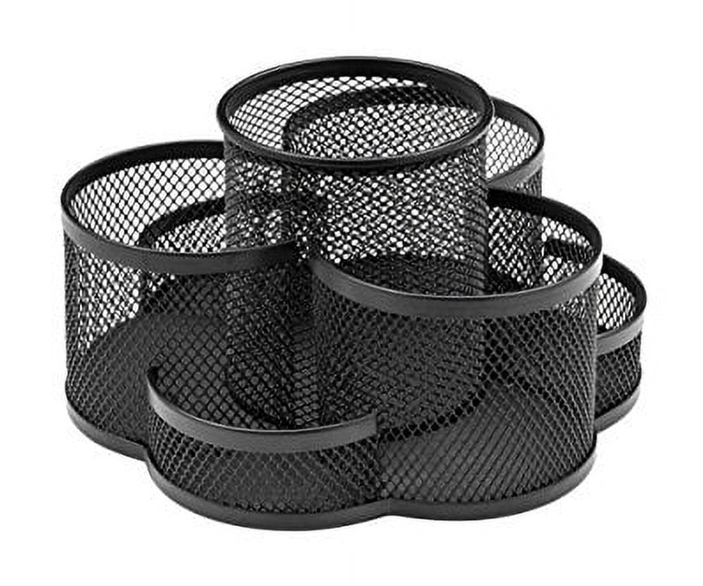 Black Wiremesh Rotating Desk Organiser - Walmart.com