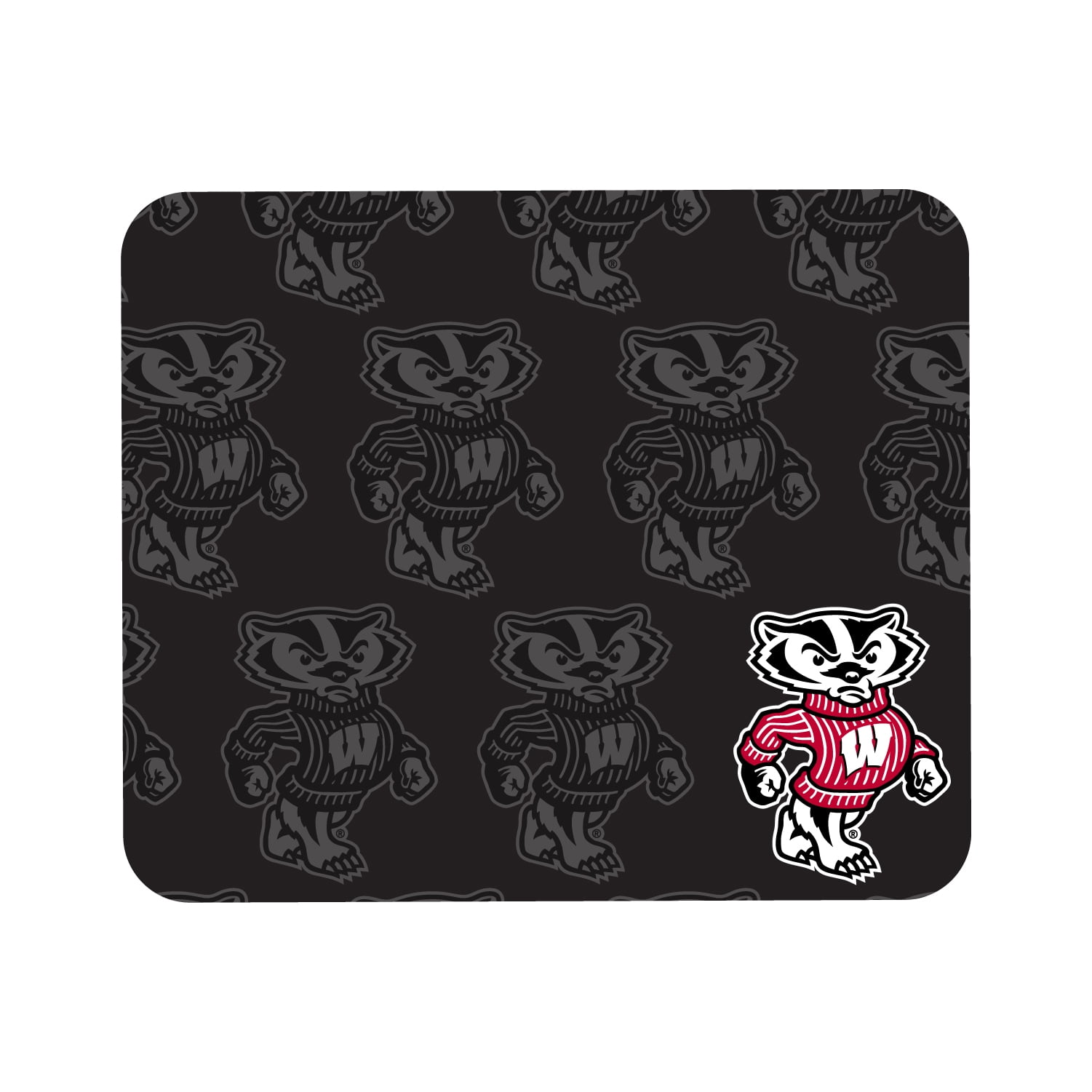 Black Wisconsin Badgers Echo Logo Mouse Pad - Walmart.com