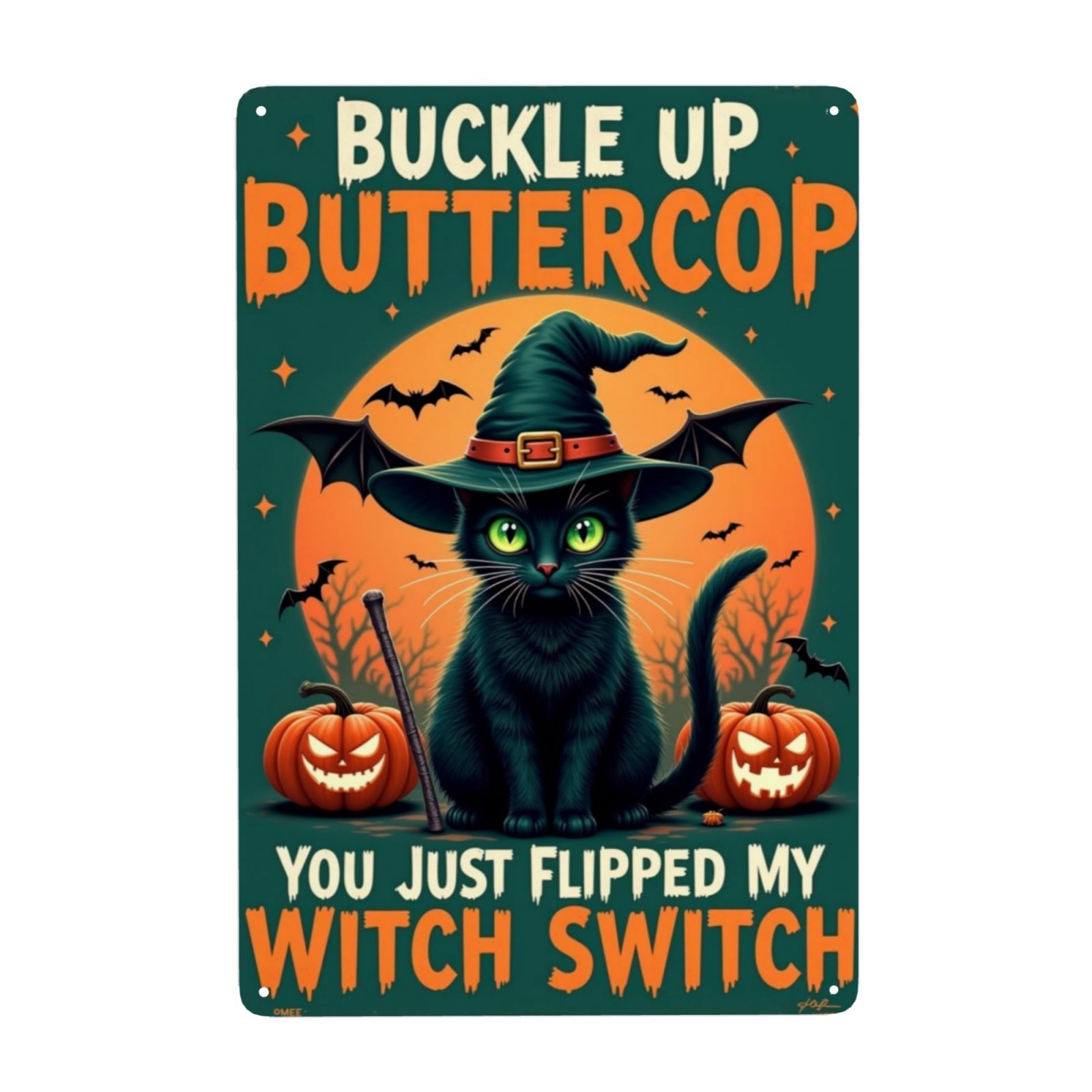 Black Witch Cats Buckle Up Buttercup You Just Flipped My Witch Swtich ...