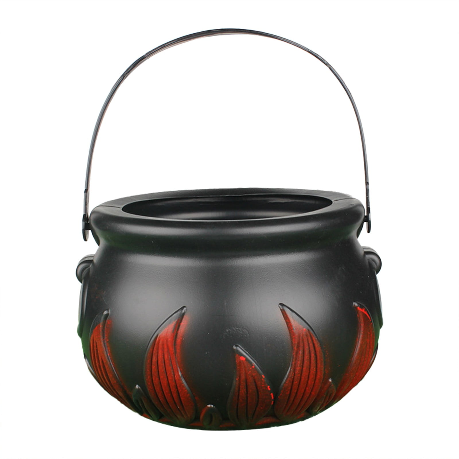Black Witch Cauldron Kettle, 7" Halloween Candy Bowl Candy Servers ...