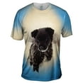 Black Wolf Puppy Mens T-Shirt All Over Print - Walmart.com