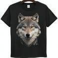Black Wolf T-Shirt: Stunning Graphic Print for Nature Lovers Awe ...