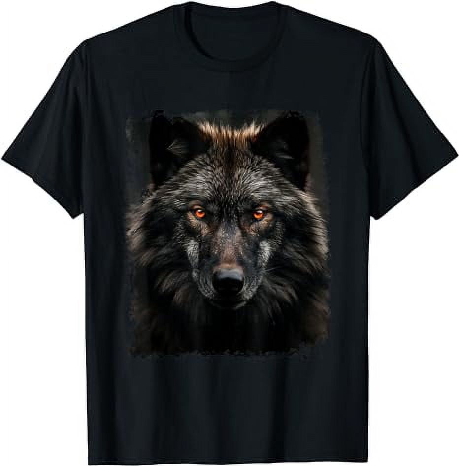 Black Wolf T-Shirt - Walmart.com