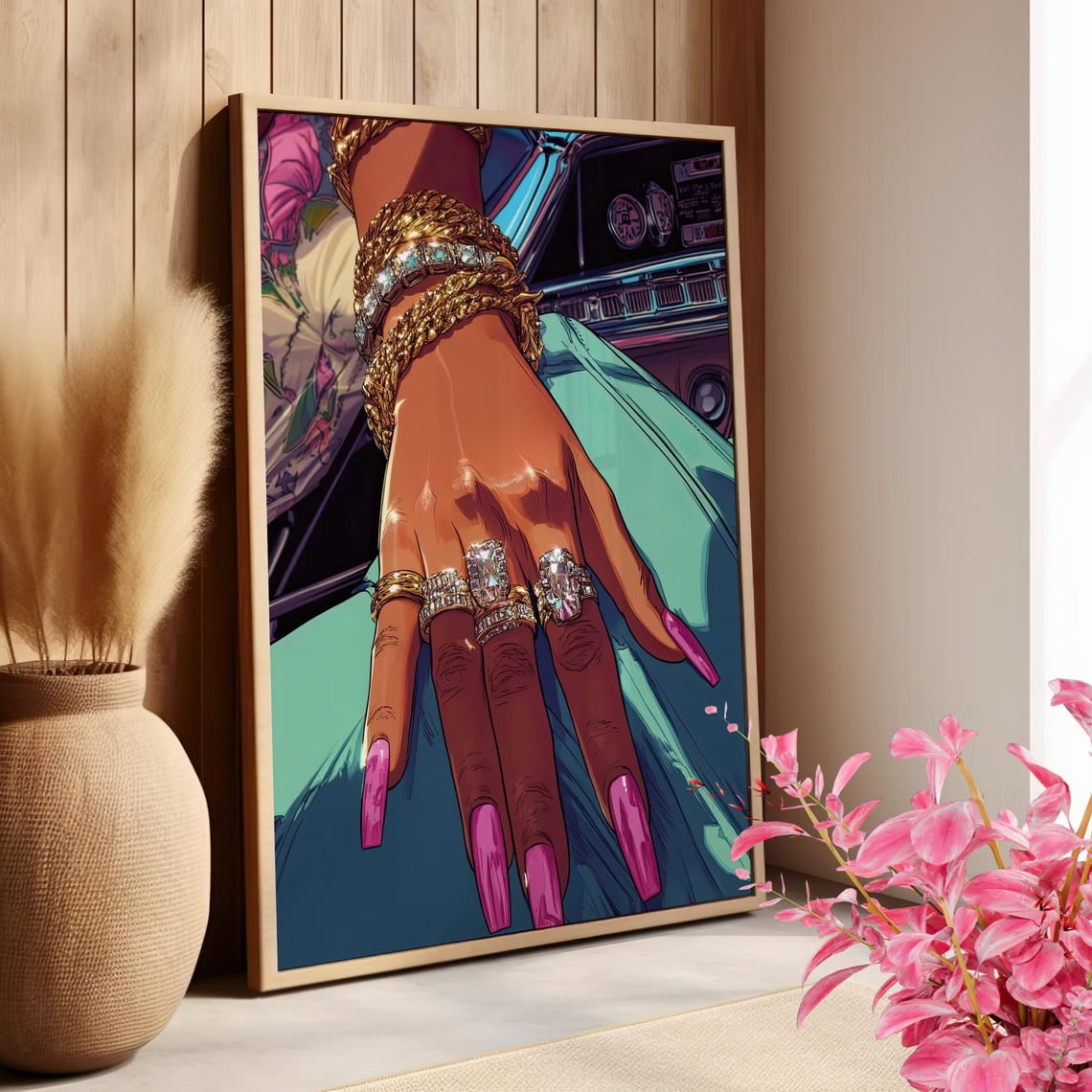 Black Woman Female Art Modern African Empowered Essence Fashion Art ...