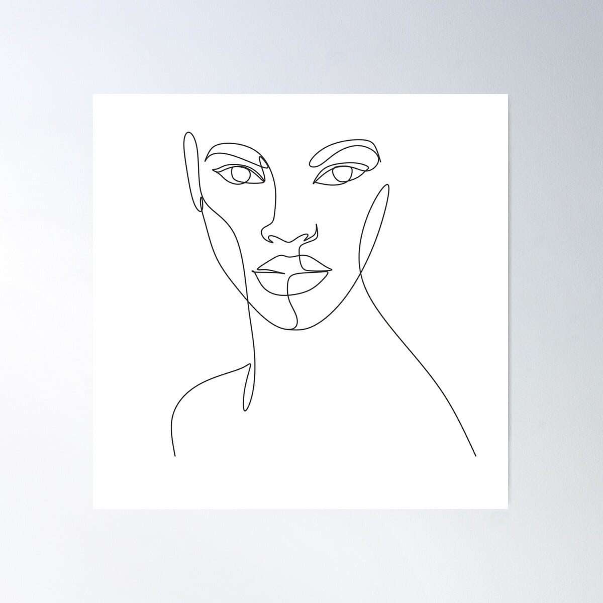 Black Woman Portrait Line Drawing, Afro Woman, African American Woman ...