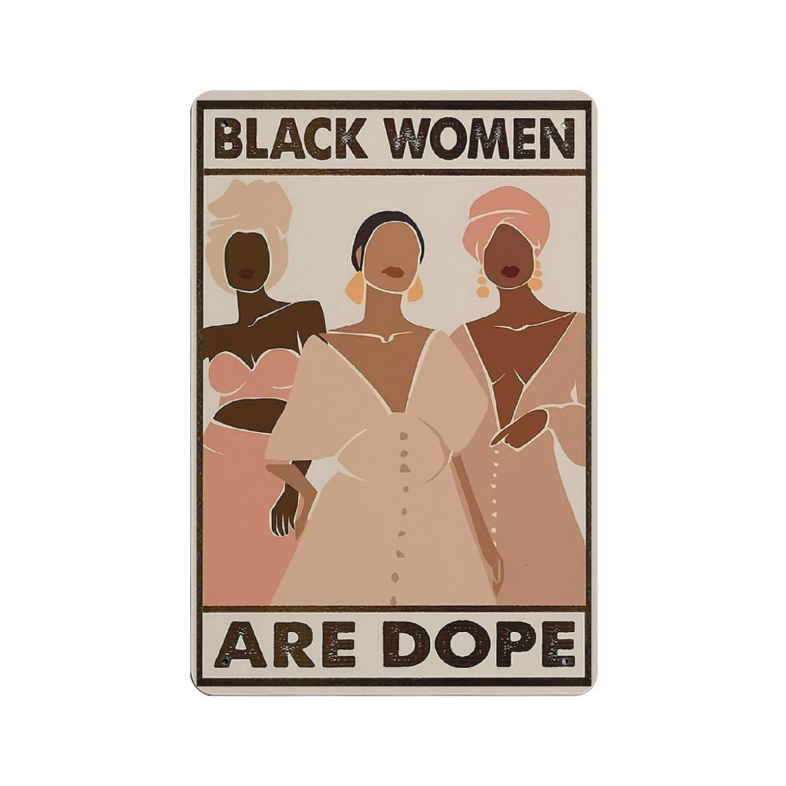 Black Women Are tin sign, Black Girl Magic tin sign, African American ...