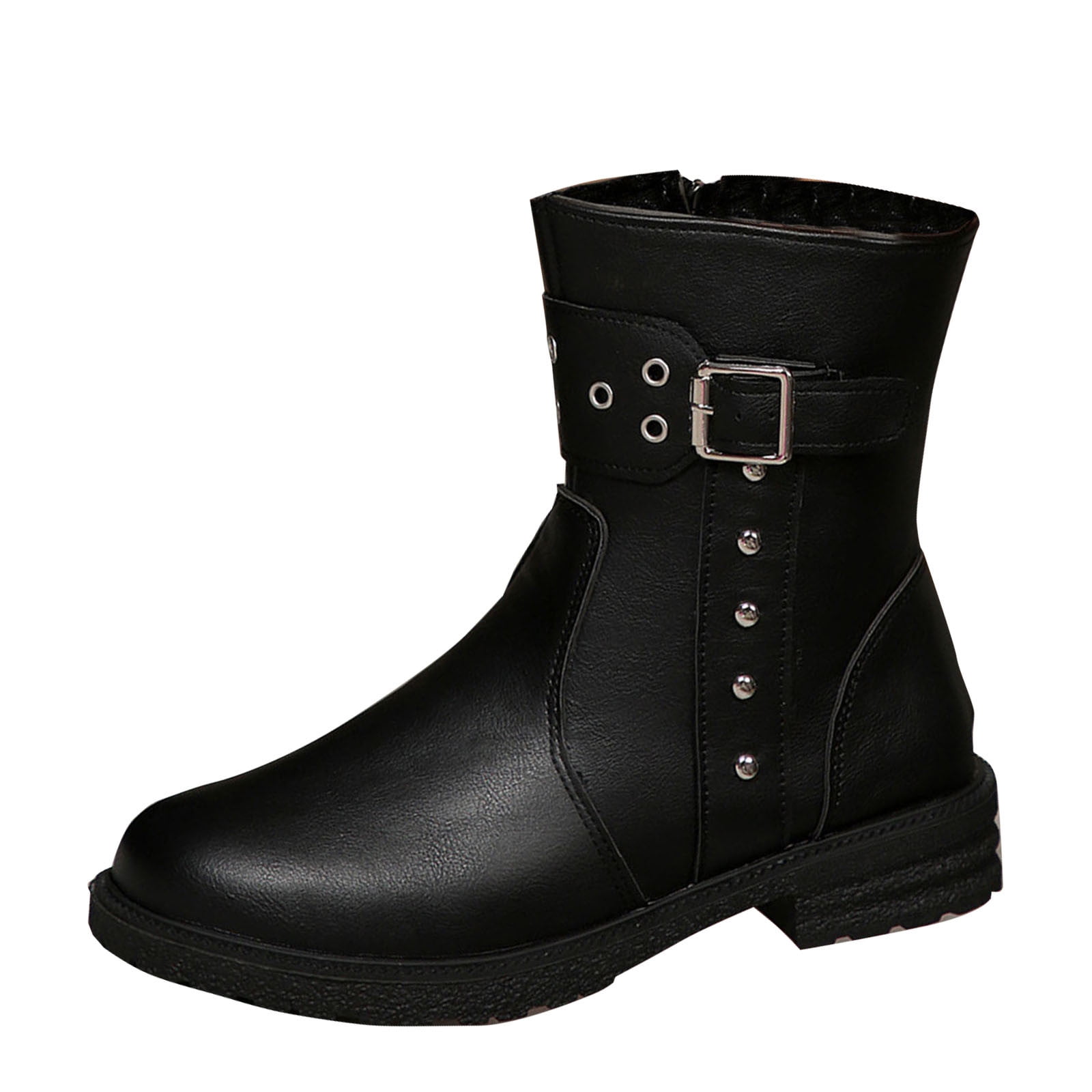 Black Women Casual Fashion Versatile Pointed British Style Low Heel ...