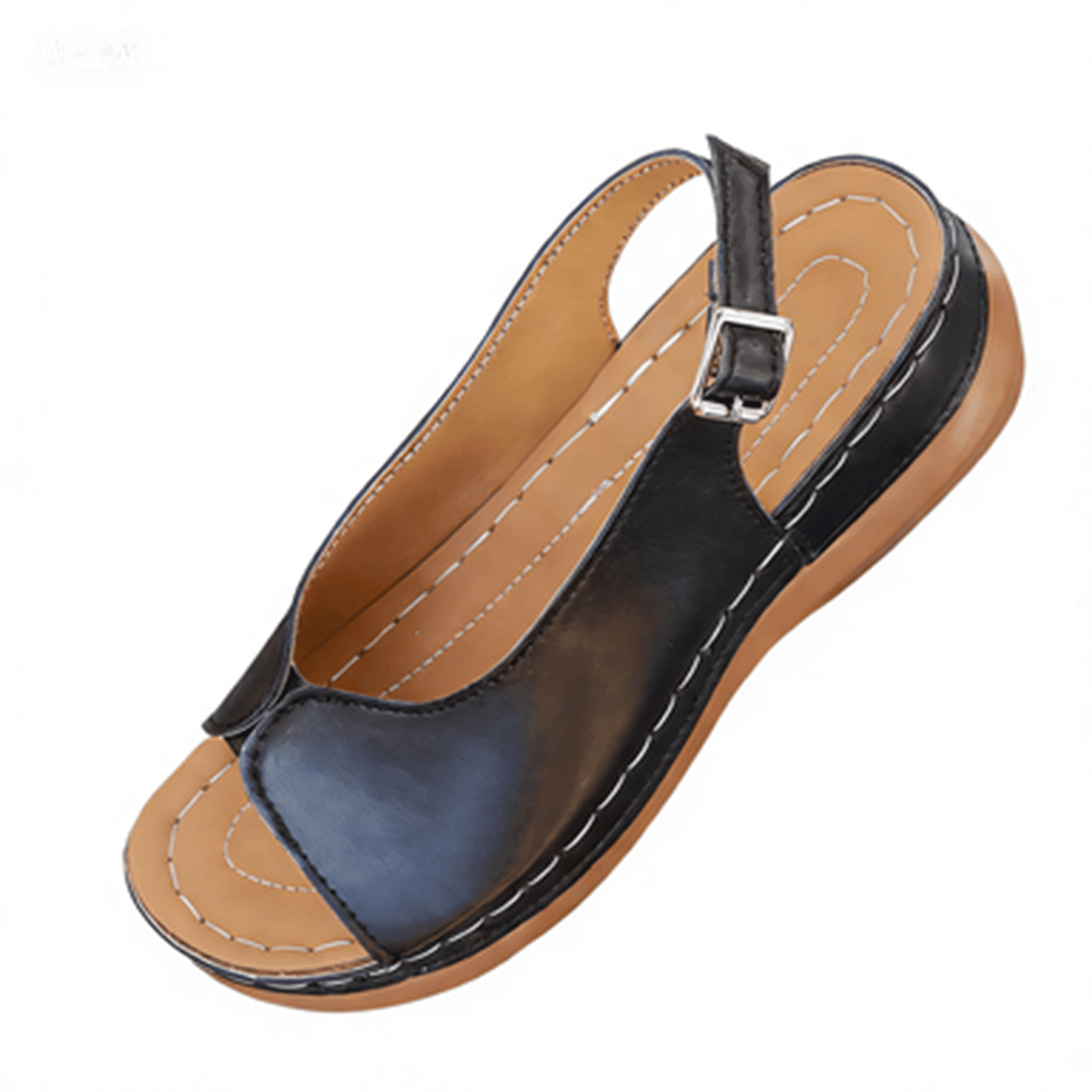 Black Women Fashion Casual Spring Summer Comfort Open Toe Platform ...