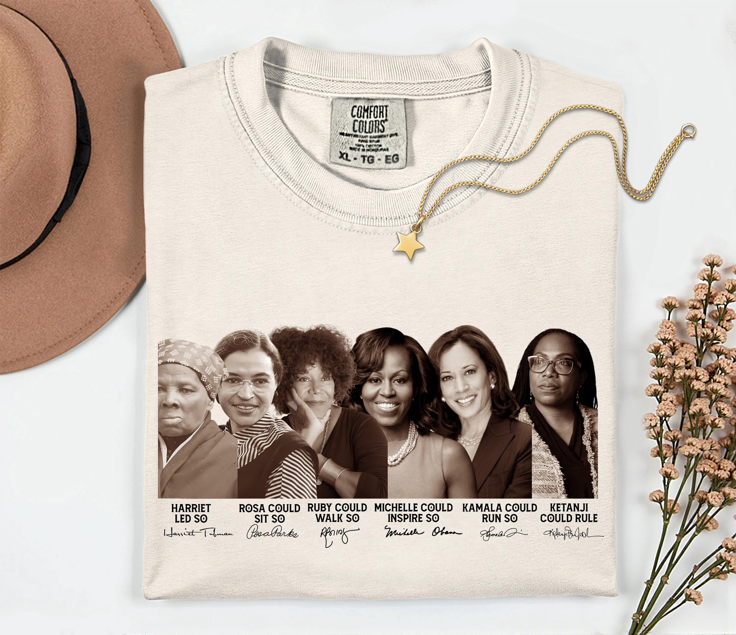 Black Women History Month Shirt, Harriet Tubman Rosa Parks Names Tee ...